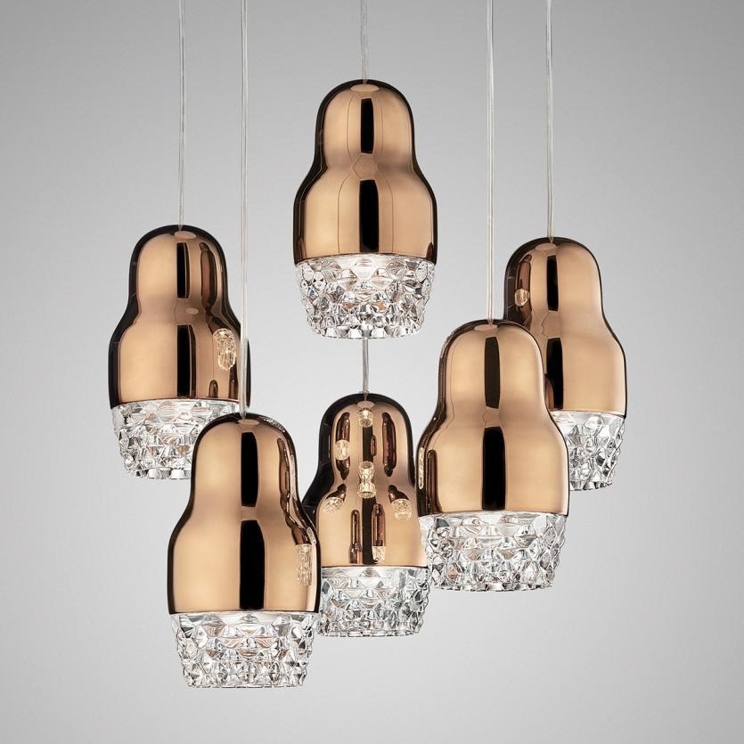 Подвесной светильник Axo Light SP FEDORA 1 Rose Gold (серия Fedora ...